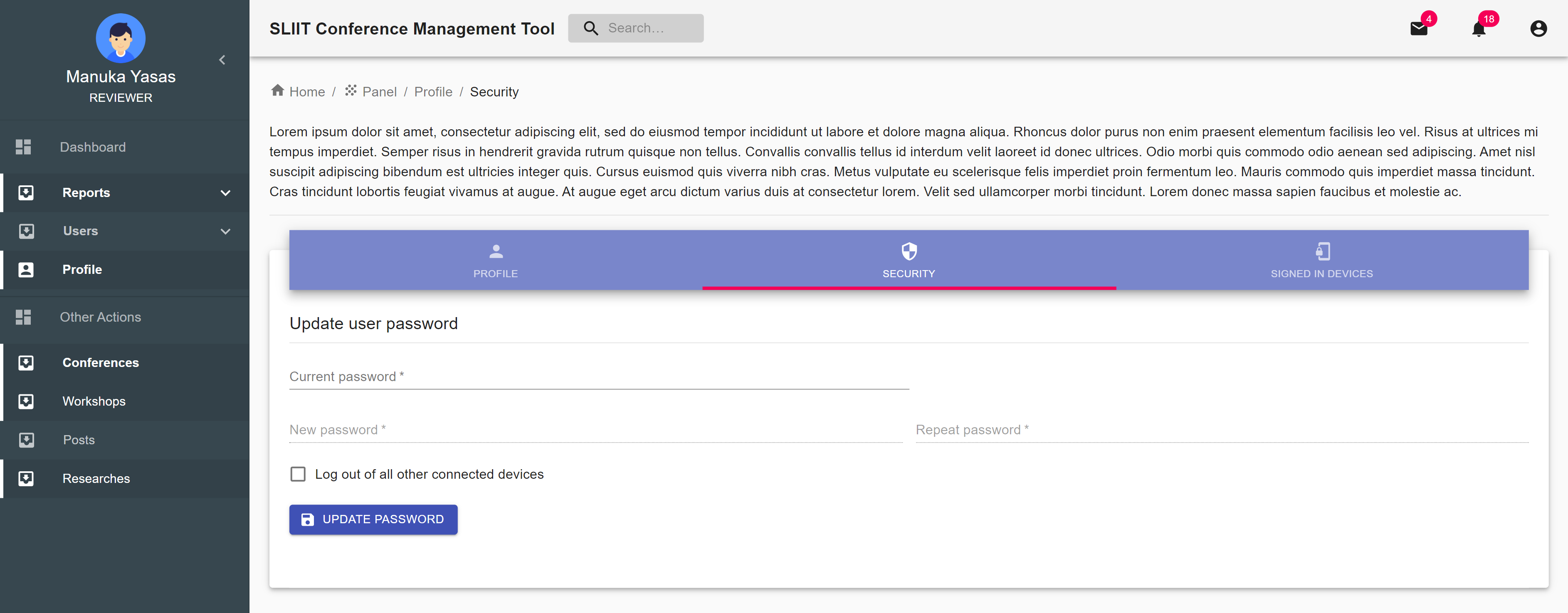 GitHub - manuka99/Conference-Management-Tool: As part of our SE3040 ...