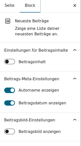 im Block Neueste Beiträge fehlen Funktionen · Issue #390 · codeispoetry/sunflower · GitHub