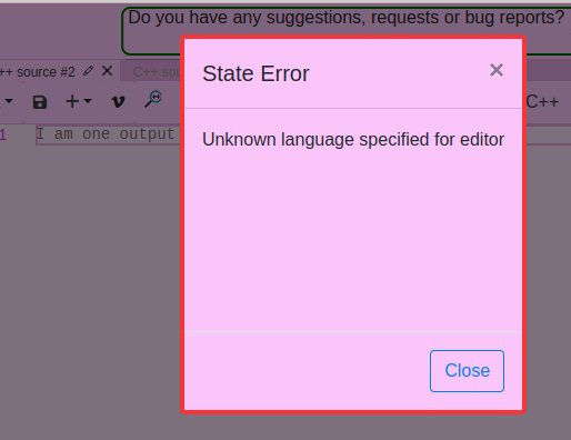 Bug Clicking Add New Editor Gives Unknown Language Specified For 