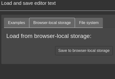 Dark theme is missing an outline for local storage tab · Issue #1159 · compiler-explorer ...