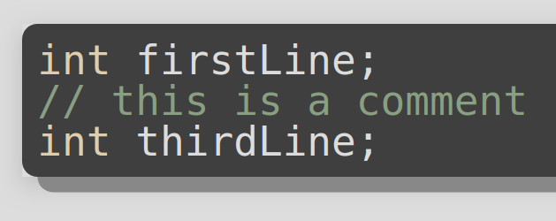 Highlighting line numbers with "end of line" comments breaks line ...