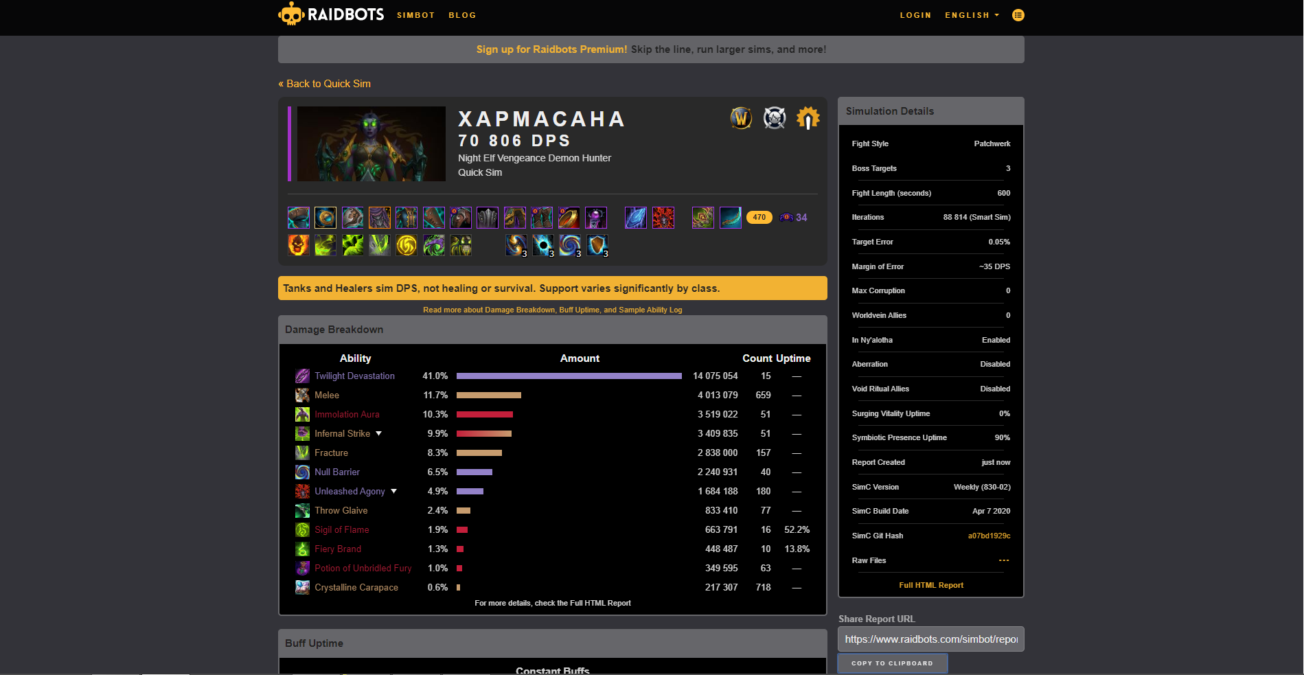 VDH sim bug · Issue #189 · seriallos/raidbots-issues · GitHub