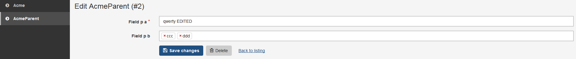 [Bug] Edition of OneToMany side doesn't save · Issue #2189 · EasyCorp/EasyAdminBundle · GitHub