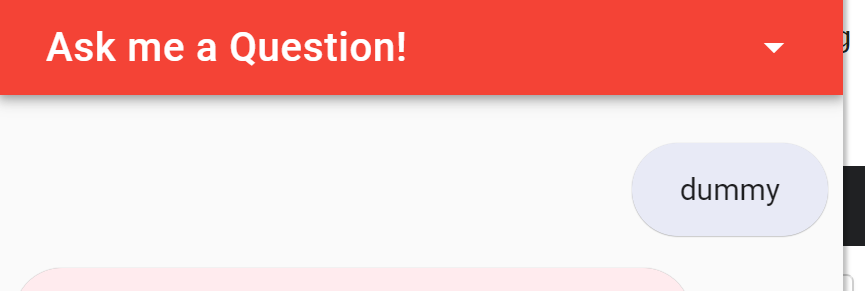 Invoke a Dummy Intent without the message showing up in the Chat Box ...