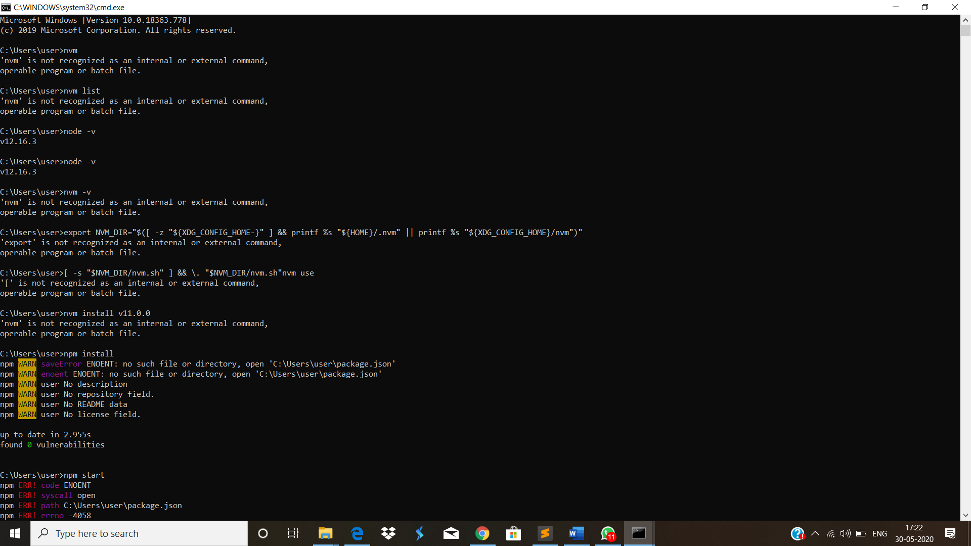 unable to install nvm · Issue #317 · insidesherpa/JPMC-tech-task-2-PY3 · GitHub