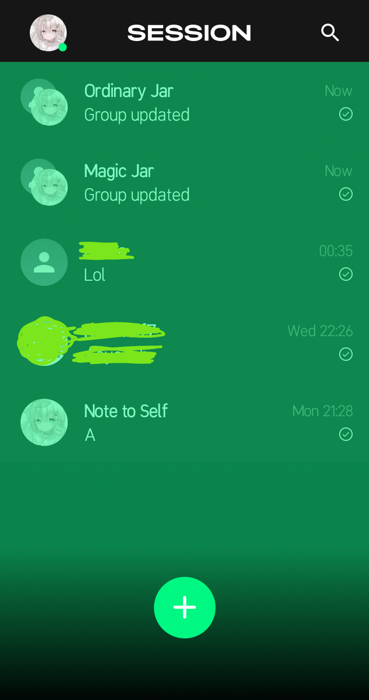 Green stuff · Issue #317 · session-foundation/session-android · GitHub