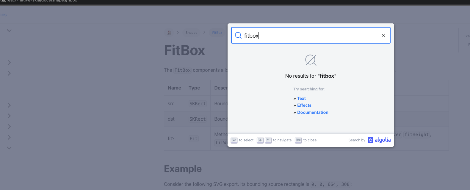 Doc search is not working · Issue #234 · Shopify/react-native-skia · GitHub