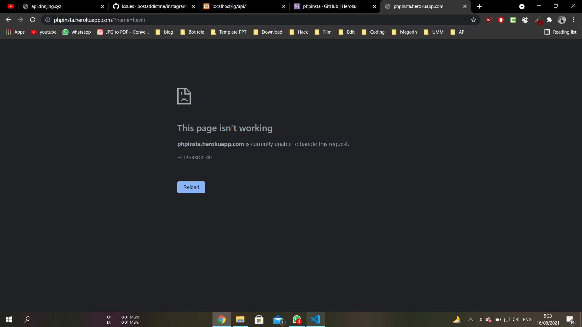HTTP ERROR 500 · Issue #948 · postaddictme/instagram-php-scraper · GitHub