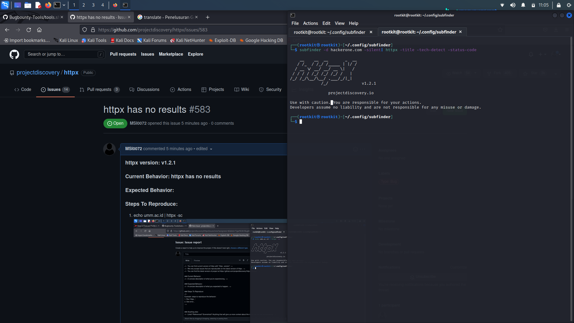 httpx has no results · Issue #583 · projectdiscovery/httpx · GitHub