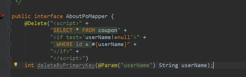 缺失注解（例如@select）中 标签下动态SQL的提示 · Issue #814 · gejun123456/MyBatisCodeHelper-Pro · GitHub