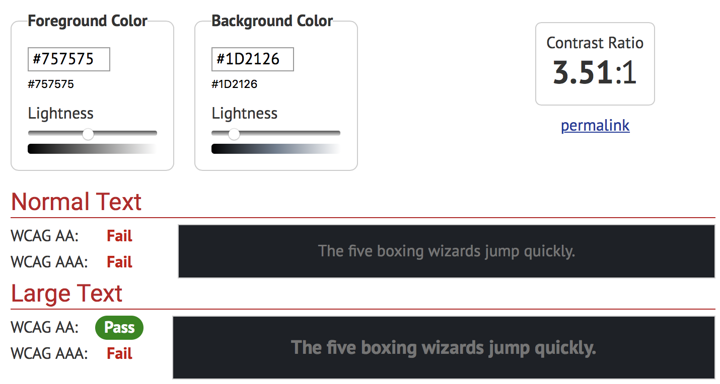 Contrast ratio too low for placeholder text in input fields in dark ...