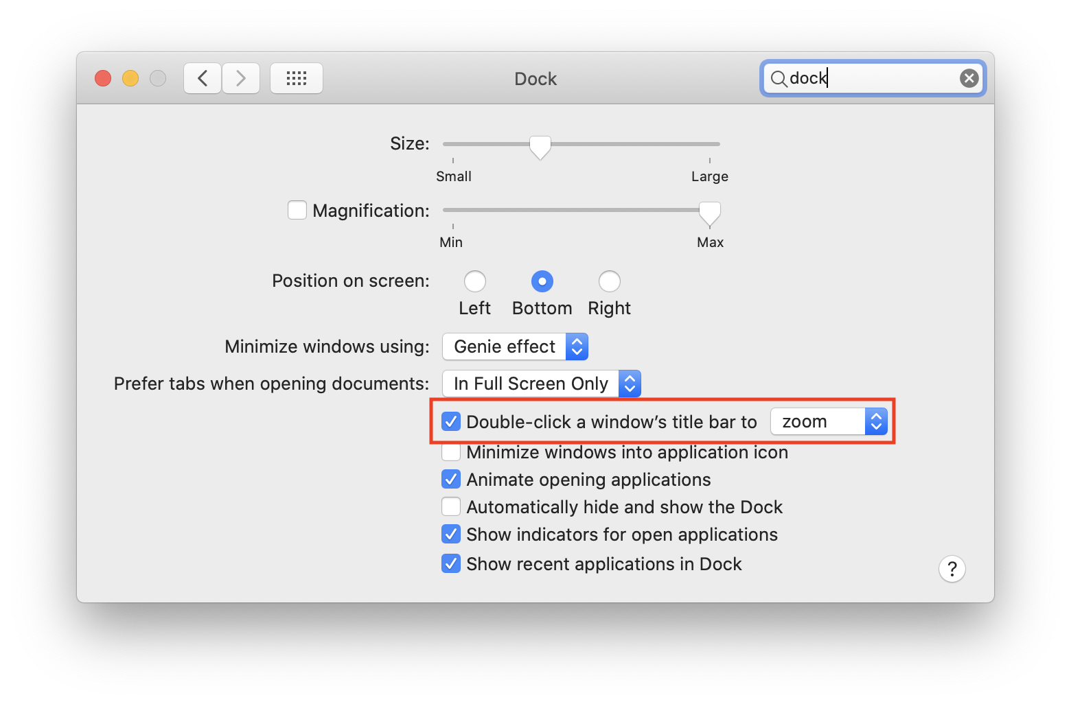 Adjust Desktop To Screen Size On Mac When Clicking At The Top Of Window 