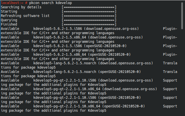 [Accessibility] pkcon commands have unclear output · Issue #472 · PackageKit/PackageKit · GitHub