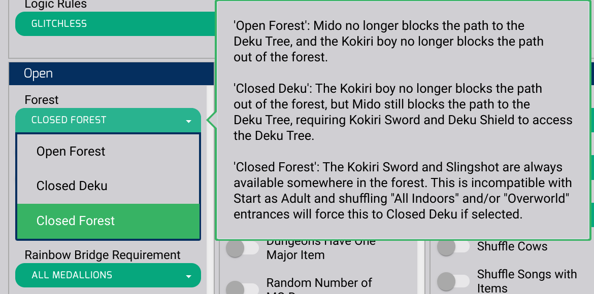 Dropdown Menu Scrolling · Issue #975 · OoTRandomizer/OoT-Randomizer · GitHub