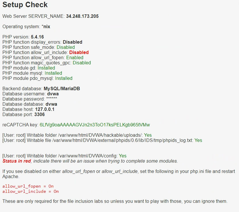500 Internal error · Issue #429 · digininja/DVWA · GitHub