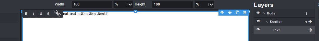 BUG: RTE overlapping text when text component set to 100% height · Issue #3783 · GrapesJS ...