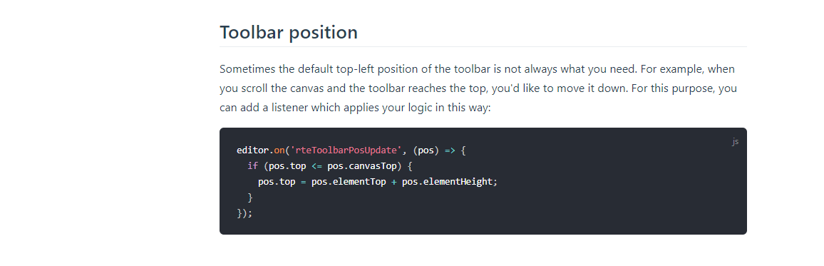 BUG: RTE overlapping text when text component set to 100% height · Issue #3783 · GrapesJS ...