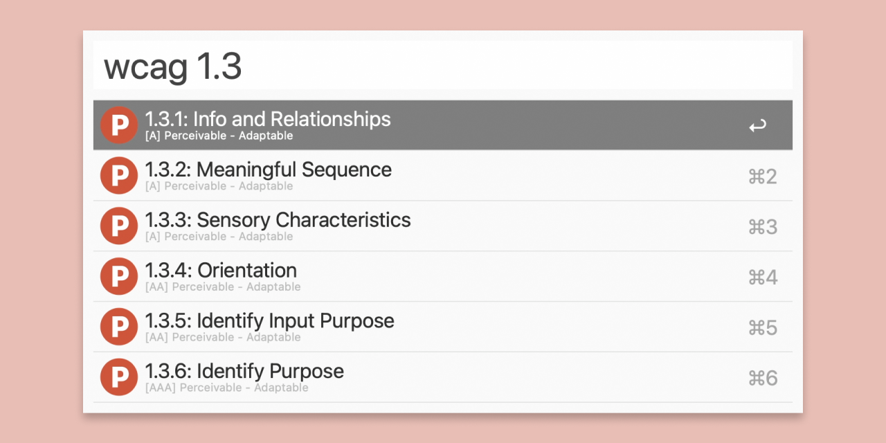 GitHub - ericwbailey/alfred-wcag-workflow: 🎩 Search through, copy, and open Web Content ...