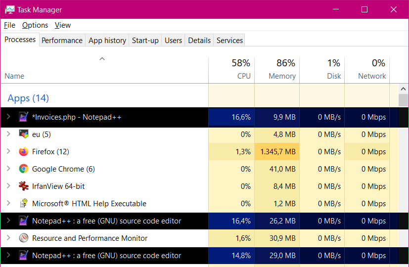 Folder As Workspace High Cpu Usage When Files Added In Bulk · Issue 9203 · Notepad Plus Plus