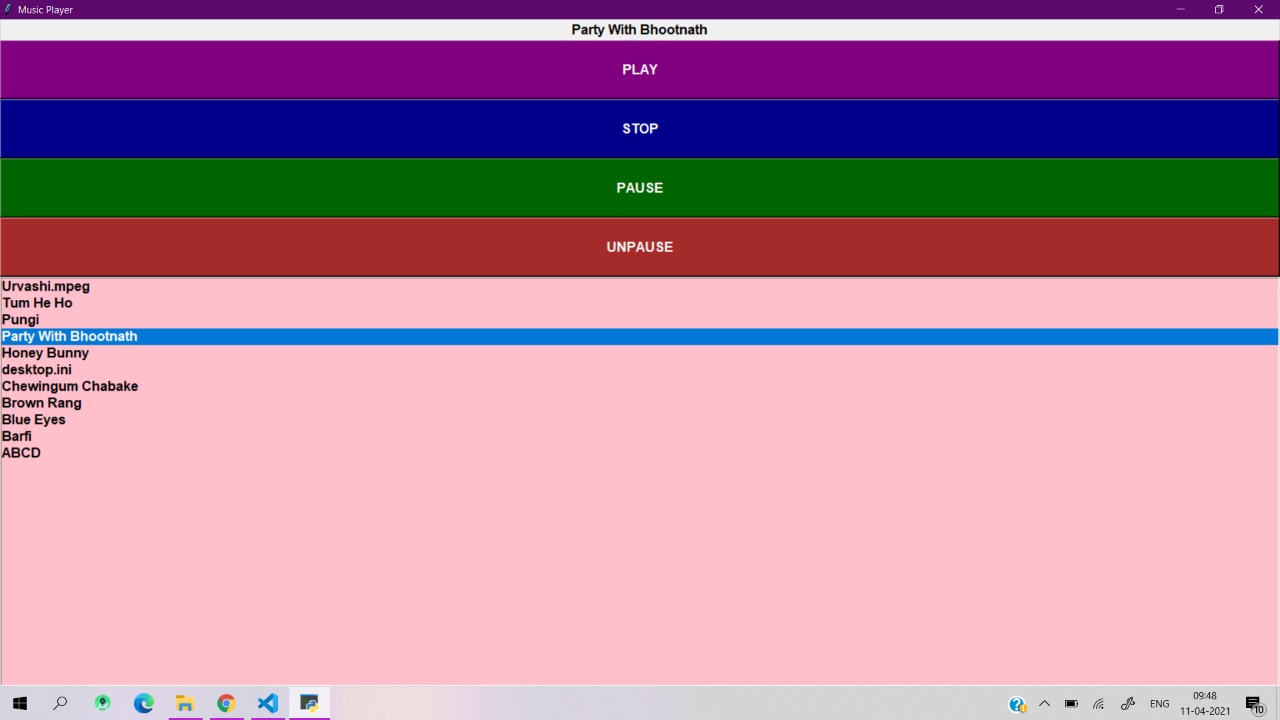GitHub - Mugdha-Hazra/MUSIC-PLAYER-APPLICATION: IT'S A SIMPLE MUSIC ...