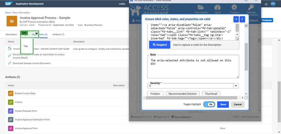 The aria-selected attribute is not allowed on this DIV · Issue #9026 · SAP/fundamental-ngx · GitHub