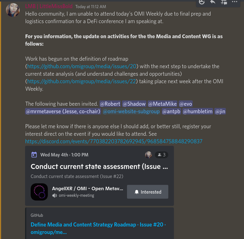 2022-04-27 Weekly Meeting 53 Agenda · omigroup omigroup · Discussion #219 · GitHub