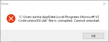 App won't start or uninstall · Issue #82036 · microsoft/vscode · GitHub