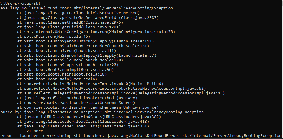 sbt should try to recover from a corrupted target/ or ~/.sbt directory · Issue #6338 · sbt/sbt ...