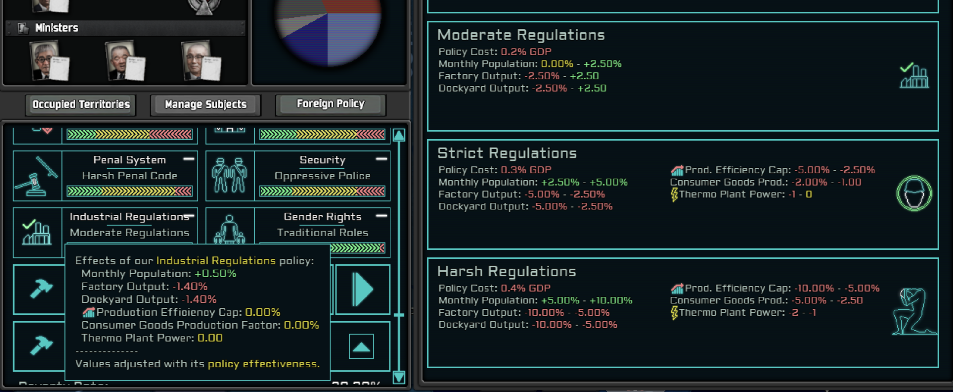 ANY - Effects of several laws are different from those described in the GUI · Issue #2808 ...