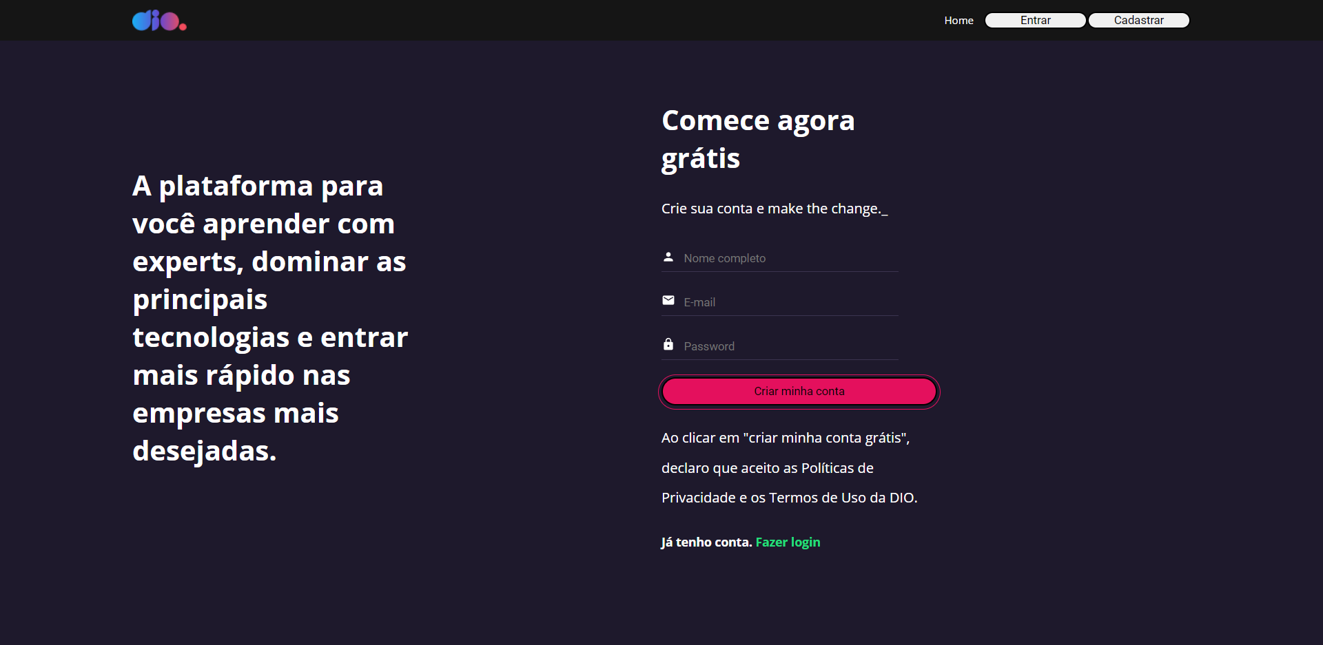 GitHub - MercurialBR/Clone_DIO
