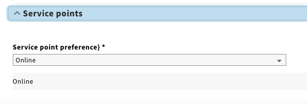 Investigate why assign service points does not update default service ...