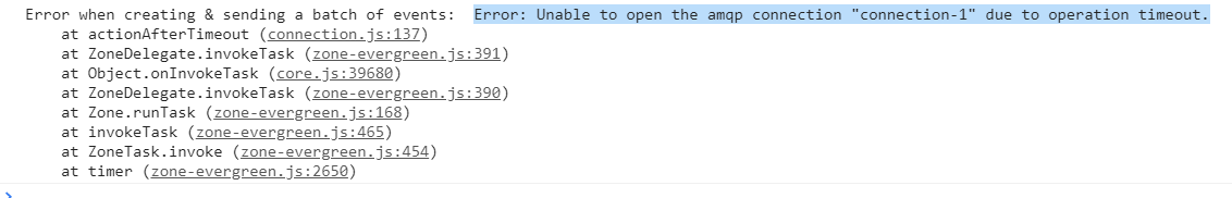 Error: Unable to open the amqp connection "connection-1" due to operation timeout. · Issue #9298 ...