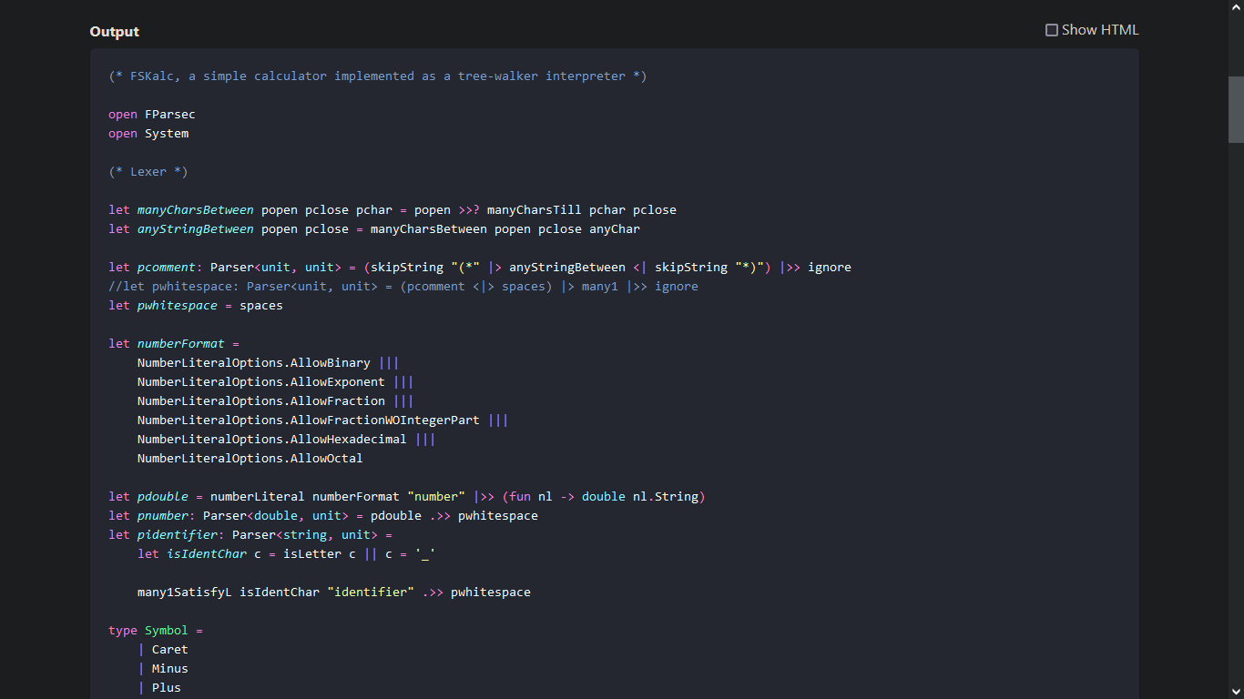 F# and Forth clash · Issue #727 · alecthomas/chroma · GitHub