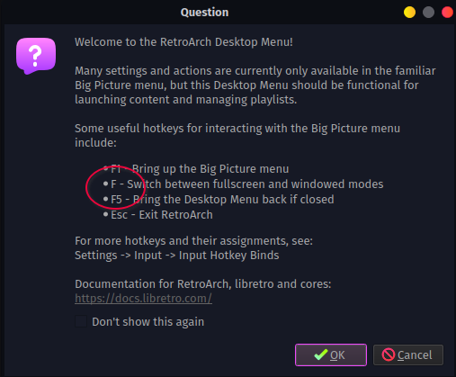 F_ typo desktop menu · Issue #15373 · libretro/RetroArch · GitHub