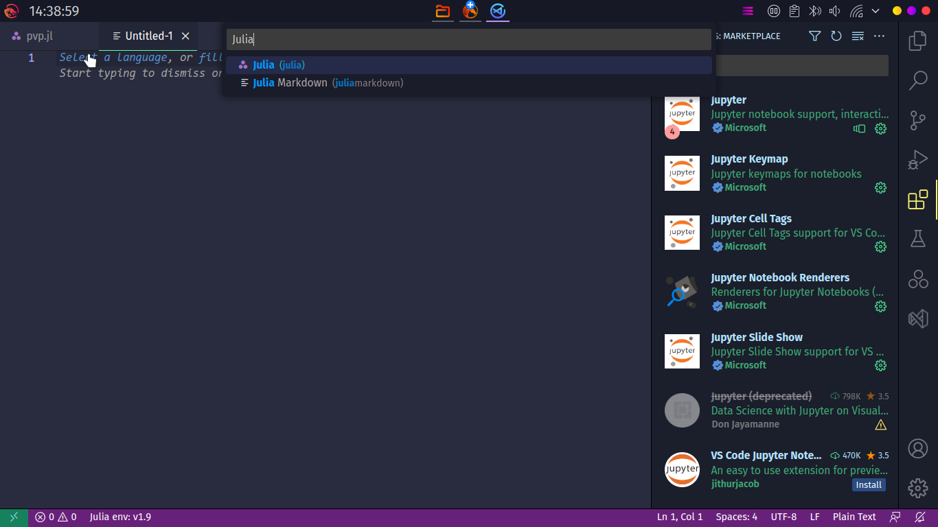 Entry For Select Language Mode Does Not Show Up · Issue 14249 · Microsoftvscode Jupyter · Github