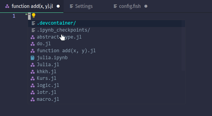 Feature: Granular auto-completion settings · Issue #3426 · julia-vscode ... Feature: Granular auto-completion settings · Issue #3426 · julia-vscode ...