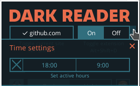 Enable Darkreader in daylight and disable it at night. · Issue #1410 · darkreader/darkreader ...