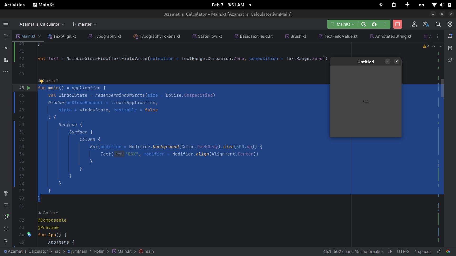 Not filled spaceline on right side in Window with wrap content on Linux · Issue #2706 ...