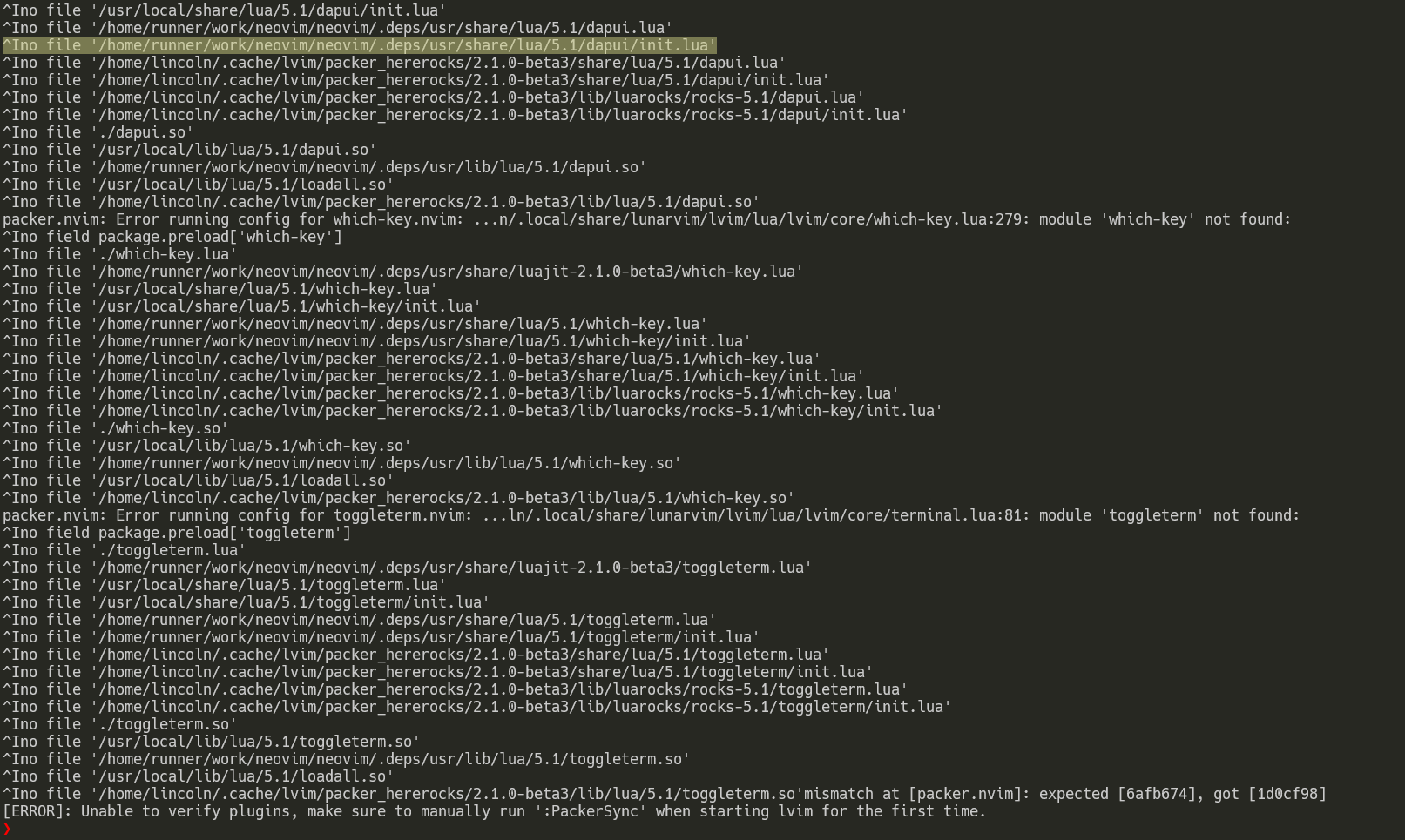 Error on Lua packages when using ASDF. · Issue #3775 · LunarVim/LunarVim · GitHub