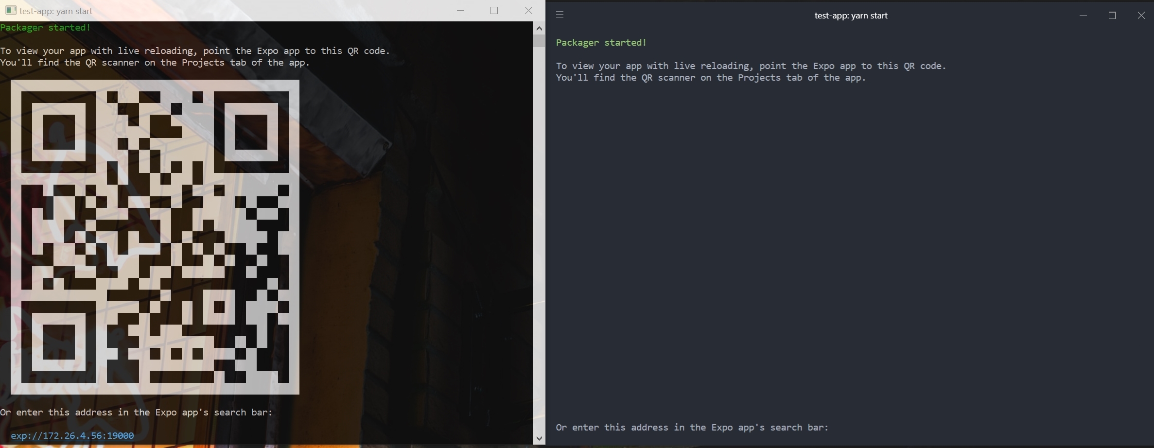 QR Code not being displayed in terminal (For react-native) · Issue #2746 · vercel/hyper · GitHub
