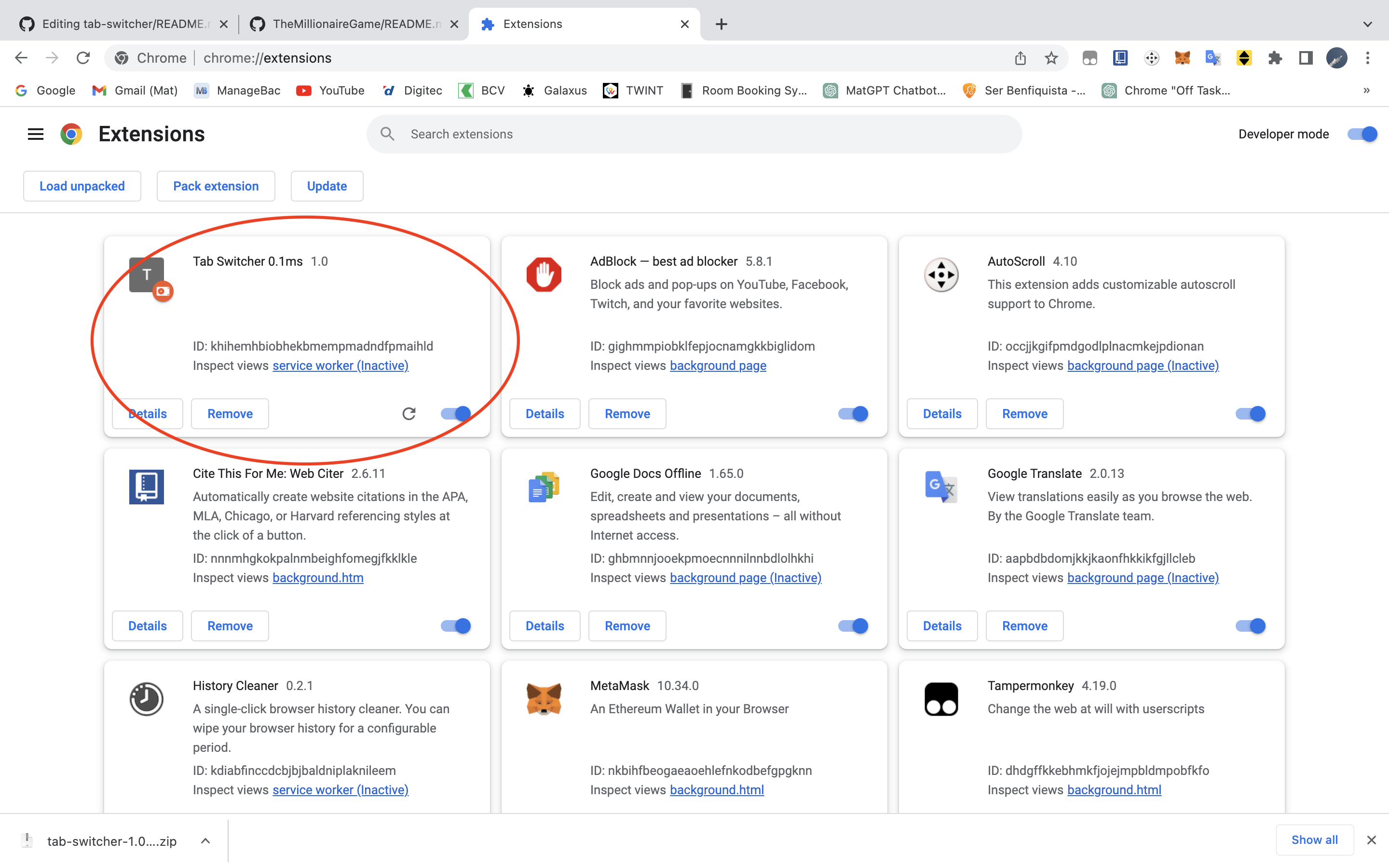 GitHub - mathieufitzgerald/tab-switcher: A Chrome Extension that will allow you to change tabs ...