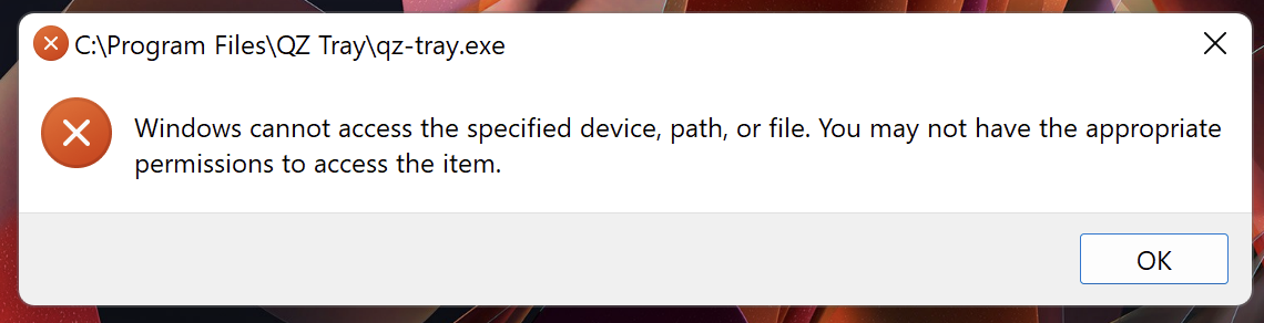 Can't install on Windows · Issue #1011 · qzind/tray · GitHub