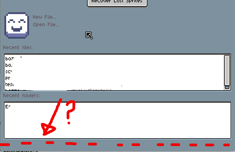 Info Bar In The Homescreen Is Gone · Issue 265 · Libresprite