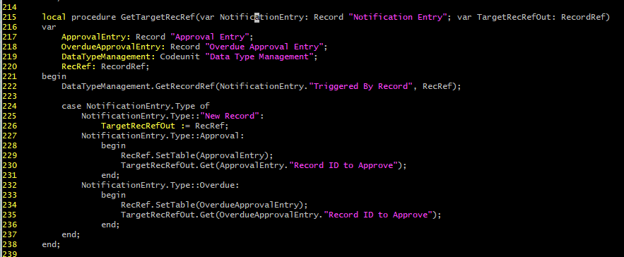 request for external - codeunit 1509 "Notification Entry Dispatcher" - GetTargetRecRef() · Issue ...