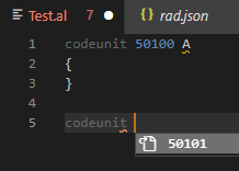 Intellisense/autocomplete for new report extension ID/number does not ...