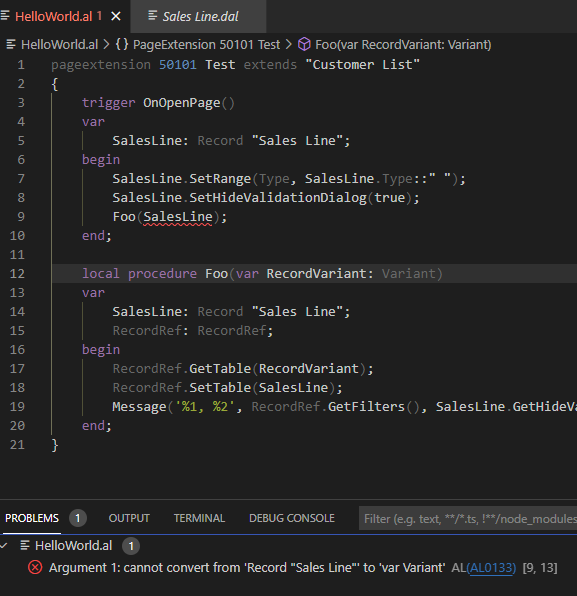 [Extensibility-Bug] Interface "Line With Price" doesn't allow to work with temporary records ...