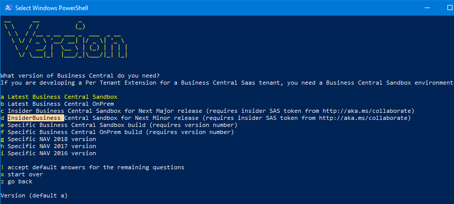 New Bccontainerwizard Has A Missing Space In Version Option `d` · Issue 2680 · Microsoft