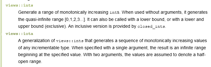 views::ints(lower) is deprecated but not documented thus / views::iota(lower) is not · Issue ...