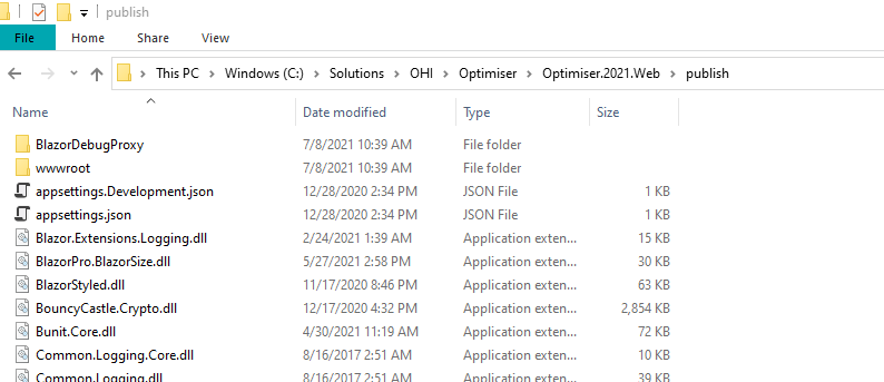 Publishing A 6 Application To A File Directory Can Result In Extraneous Content · Issue