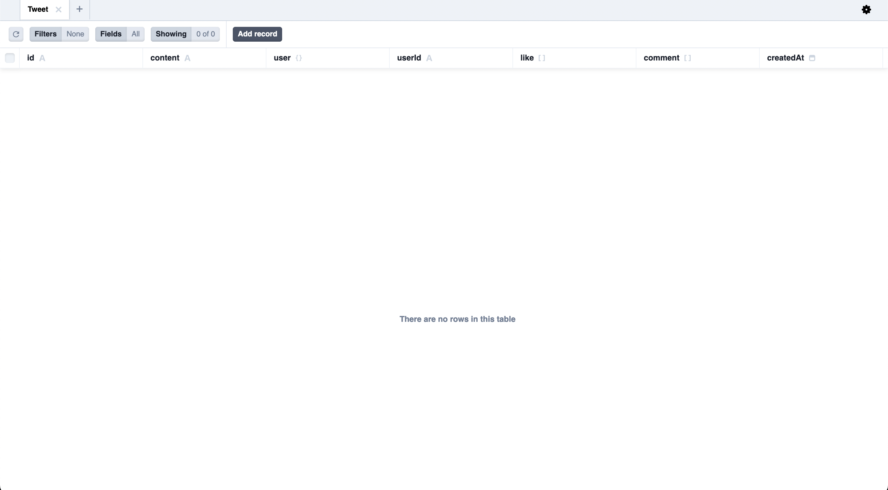 Error: Unknown arg `content` in data.content for type TweetCreateInput. · prisma prisma ...